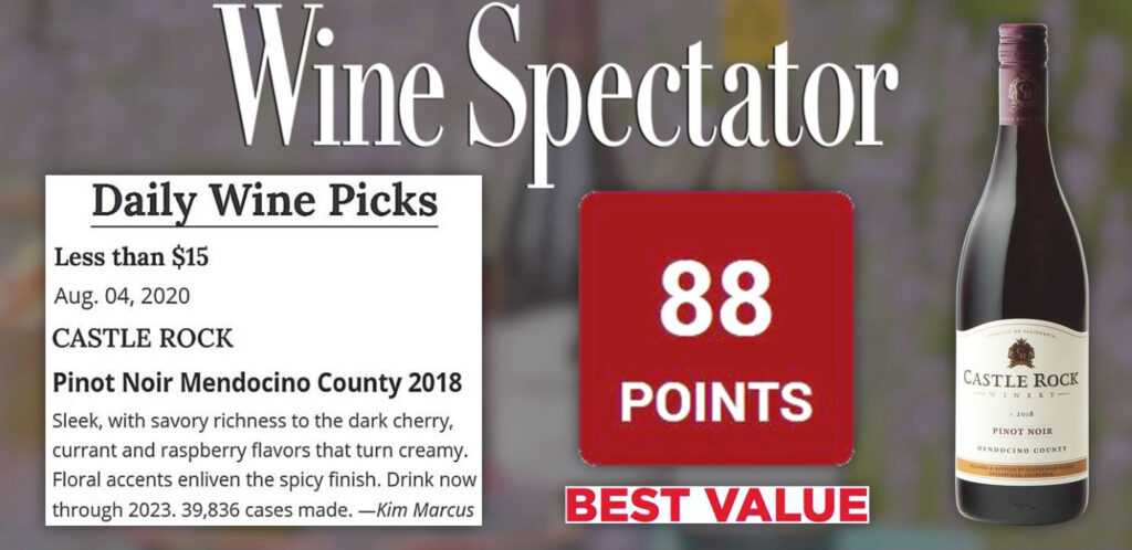 Wine Spectator – Daily Wine Pick – Castle Rock Winery