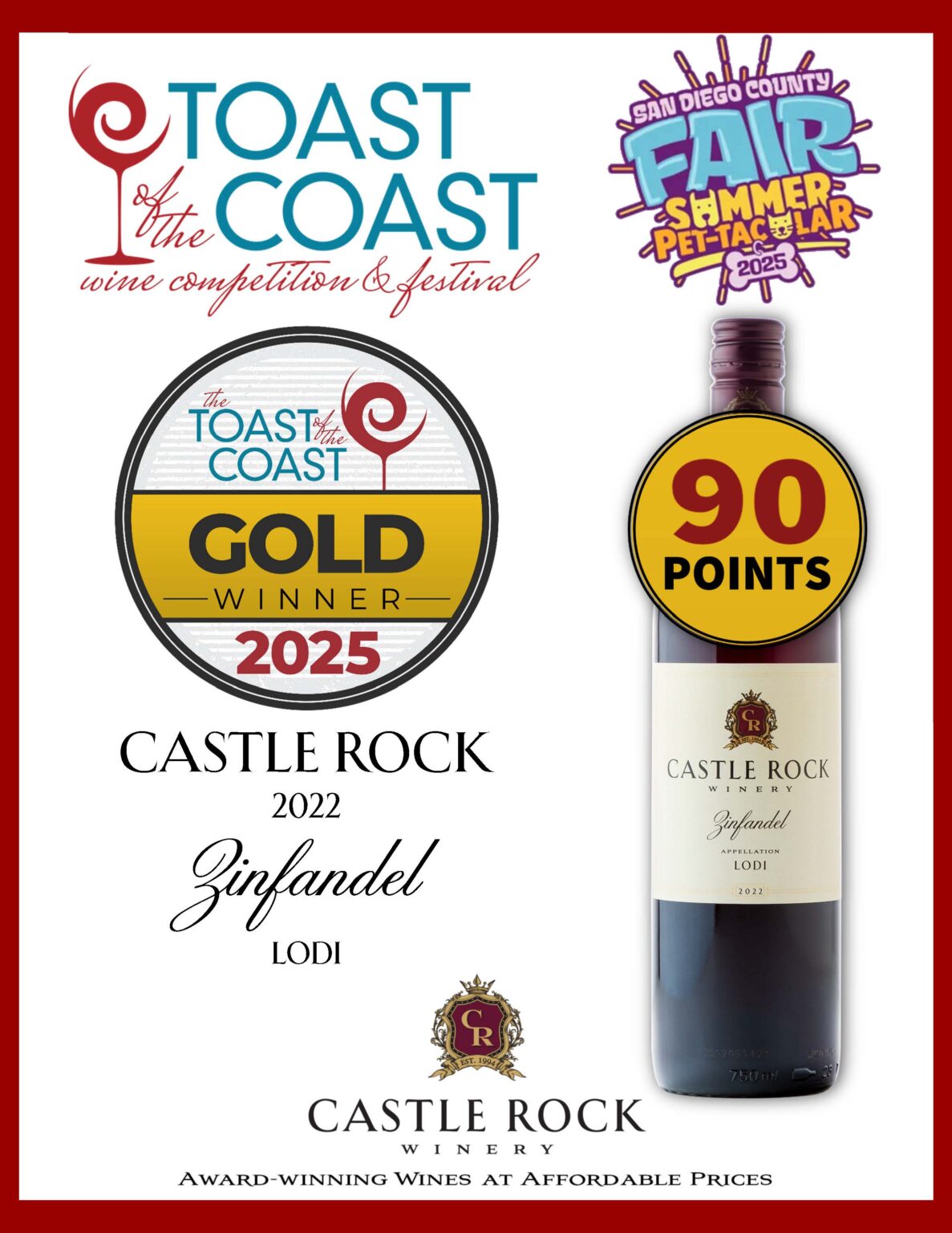 2025 Toast of the Coast/San Diego Fair Gold Medal Winners – Castle Rock ...